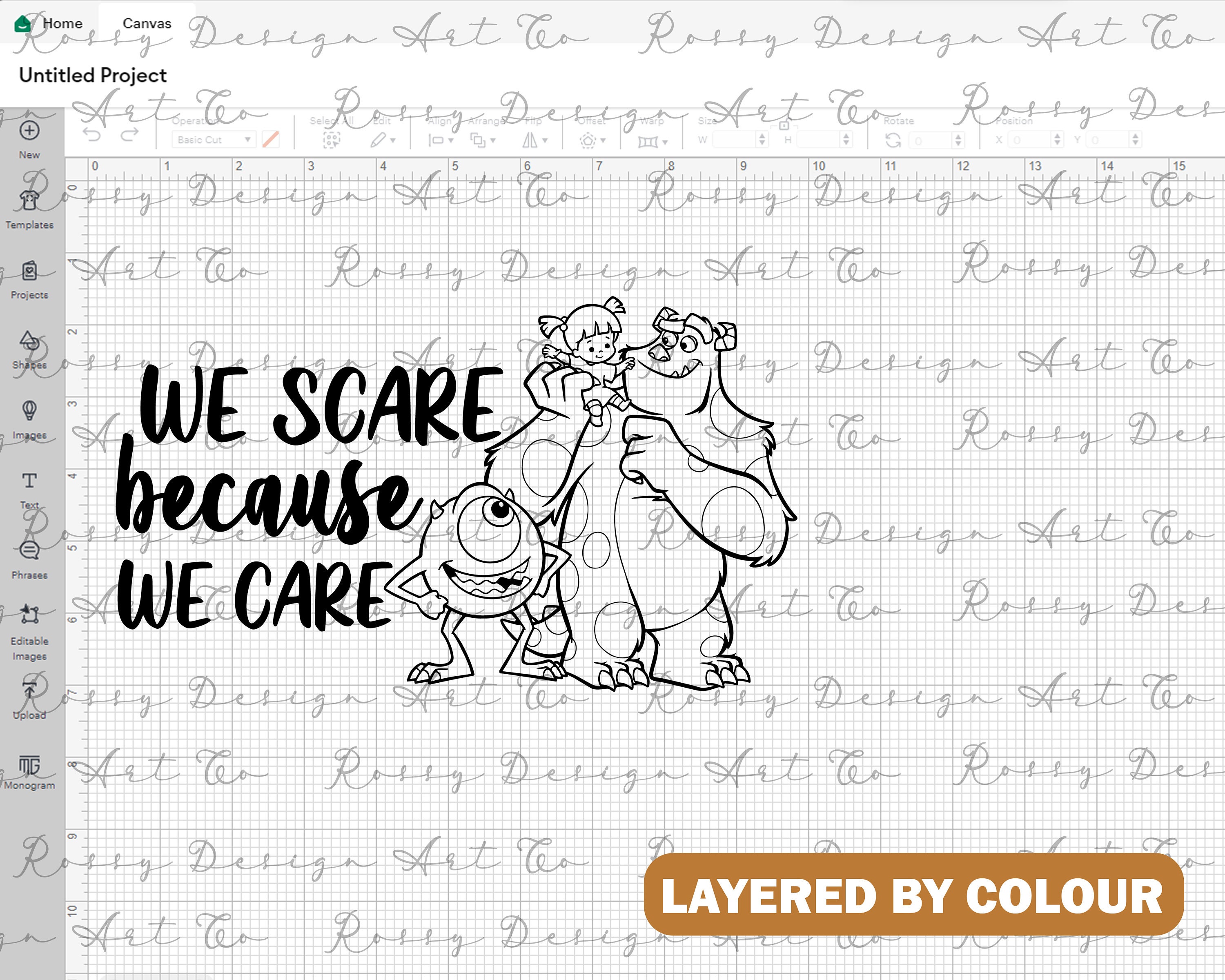 We Scare Because We Care Svg, Monsters Svg Inc, Sully SVG, Magical ...