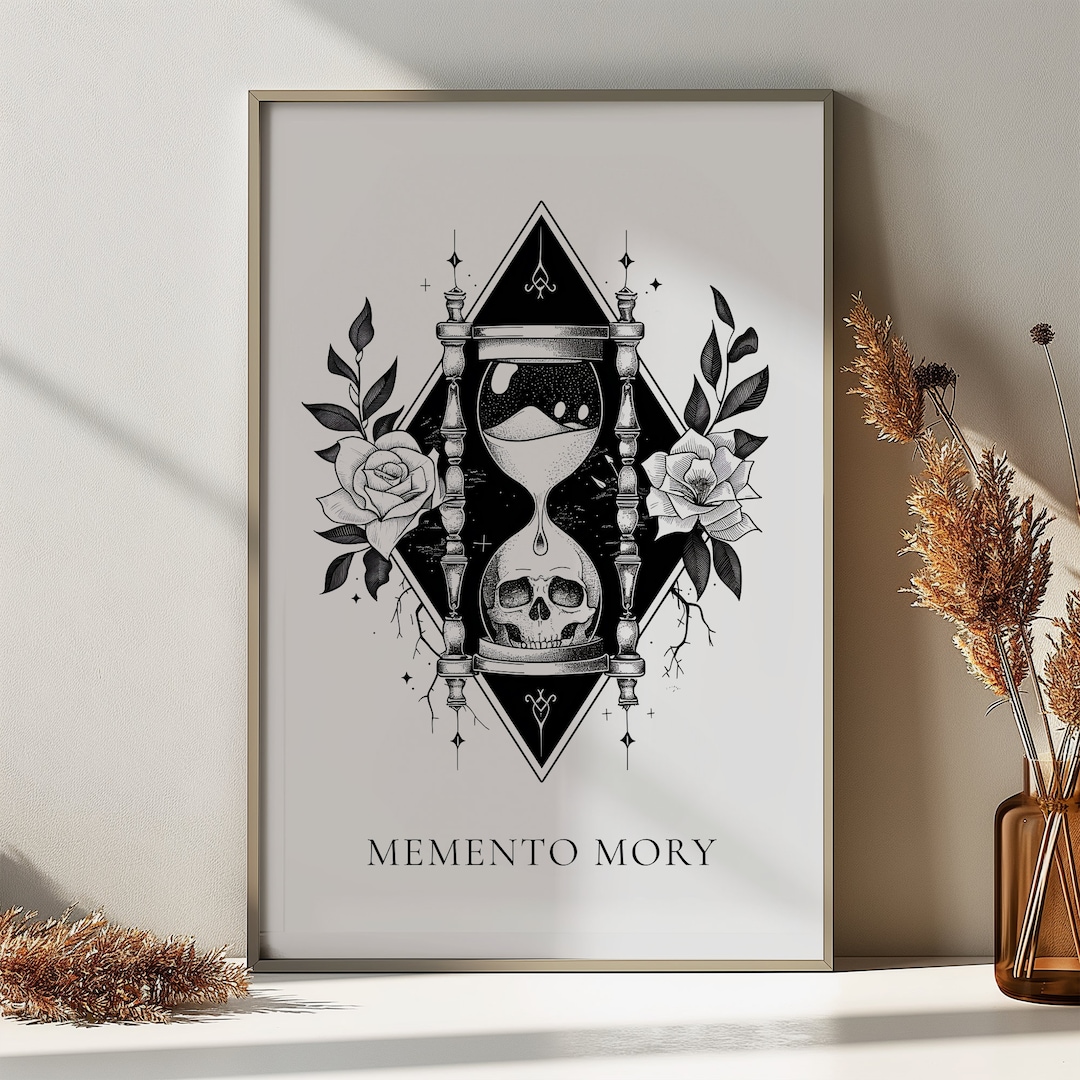 Memento Mori Artwork, Artistic Poster, Philosophical Wall Decor ...