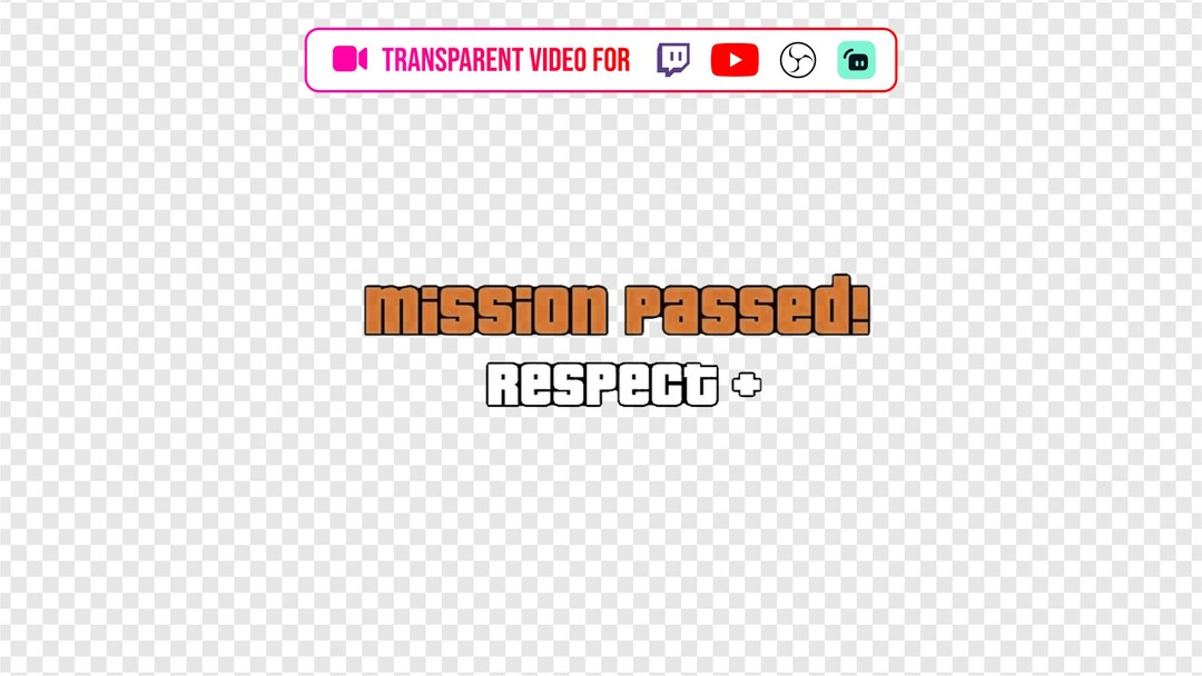 Transparent Stream Alert Video Background Mission Passed Meme ...
