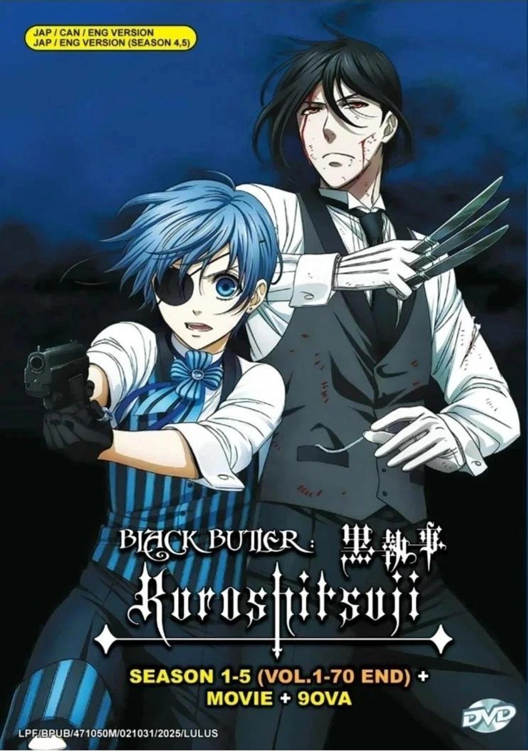 DVD Anime Black B. Kuro. Complete Season 1-5 (1-70) +movie +9 OVA ...