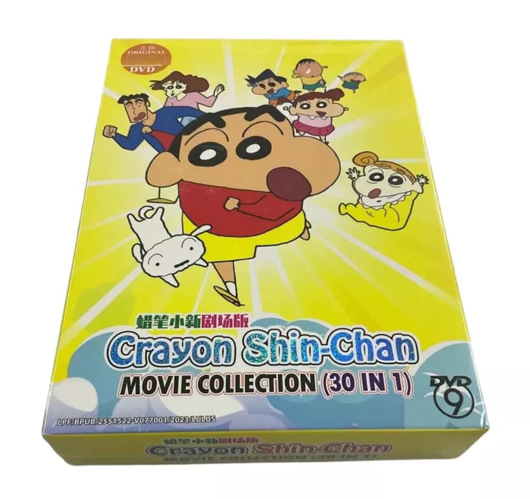 DVD Anime Crayon Shin-chan Movie Collection 30 Movie Complete Series ...