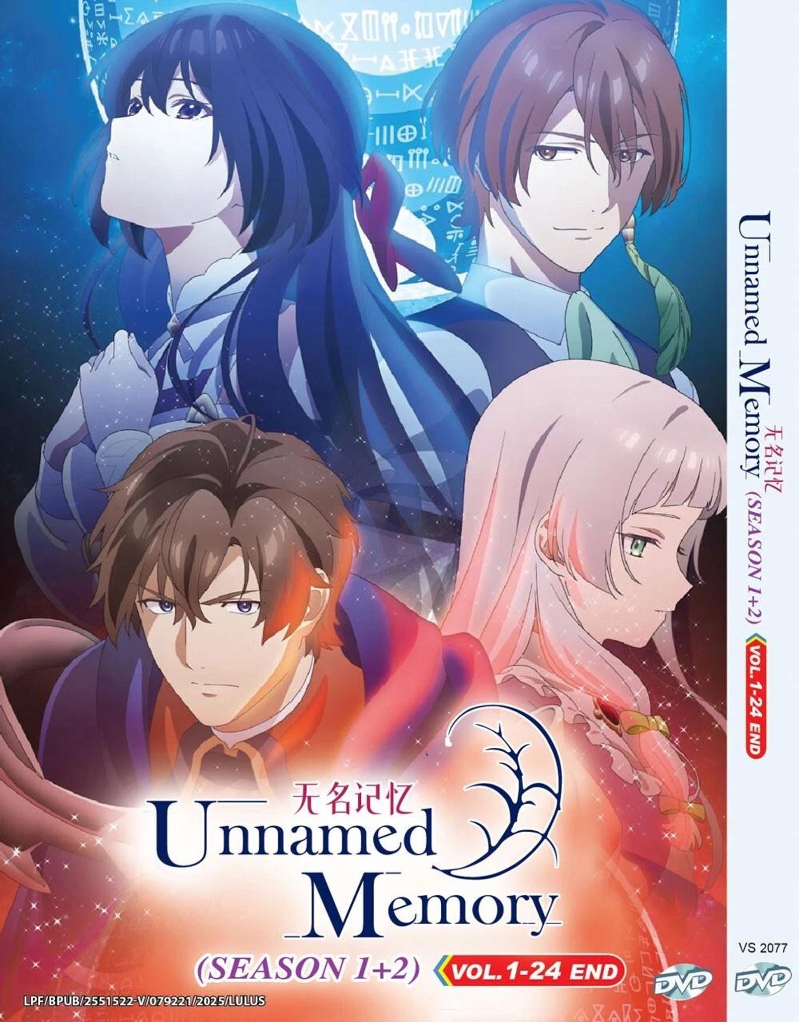 DVD Anime Unnamed Memory TV Series Season 1+2 Volume 1-24end Complete ...
