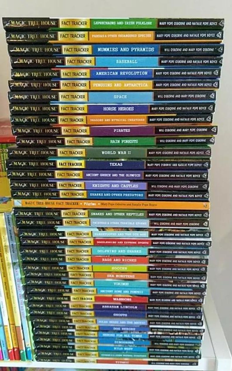 English Version Magic Tree House Fact Tracker Series Collection 44 ...