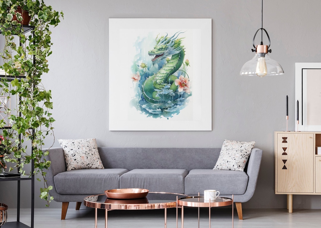 Dragon, Cheng Gong Symbol, Prosperity Home Décor, Feng Shui Décor, Wall ...