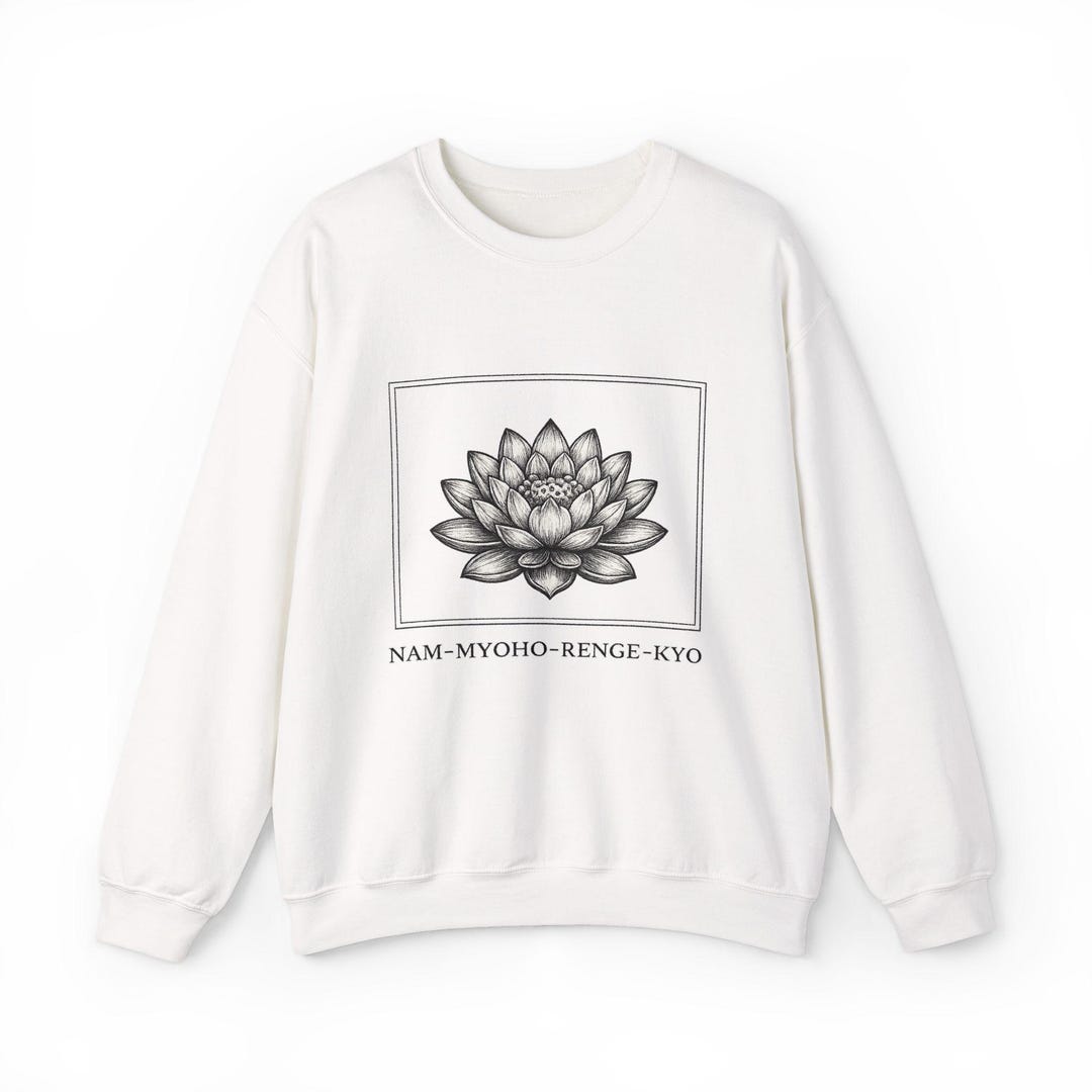 Lotus Flower Nam Myoho Renge Kyo Sweatshirt | Crewneck - Etsy