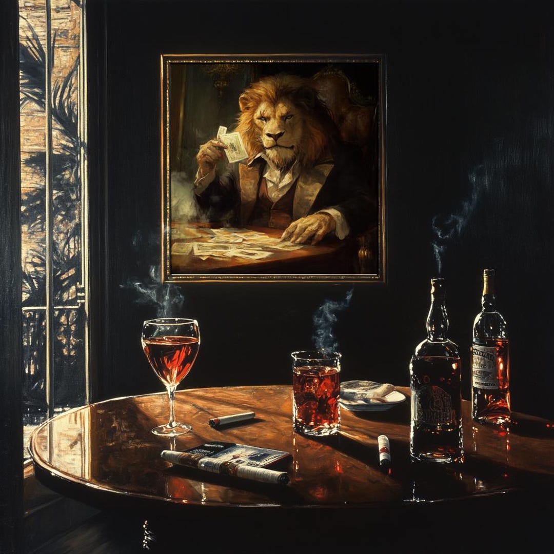 Gangster Animal Art Prints: Decorative Animal Prints in Mafia Style ...