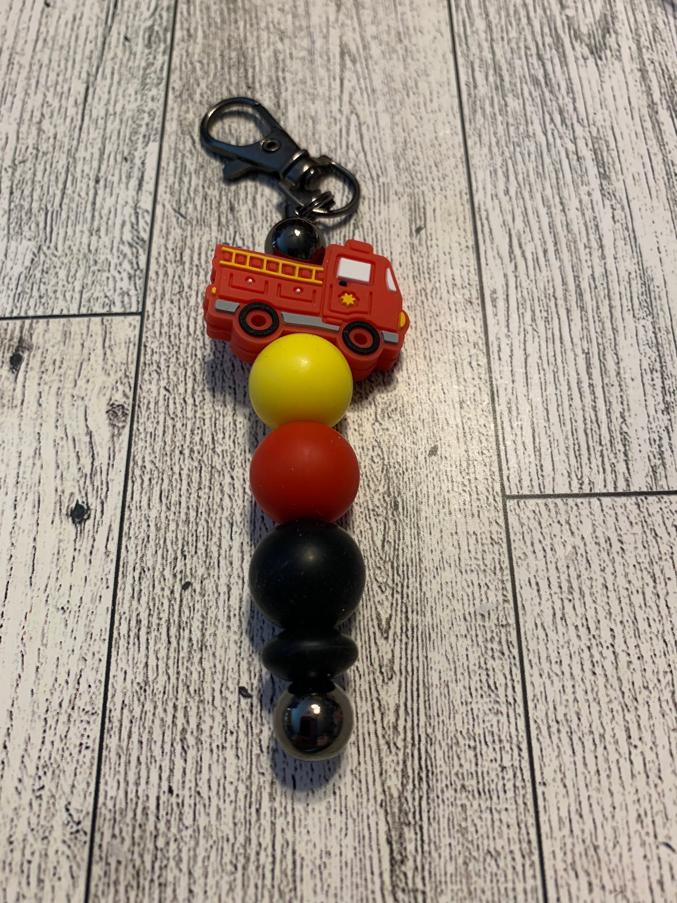 Fire Truck Key Chains/zipper Pulls/bag Charms - Etsy
