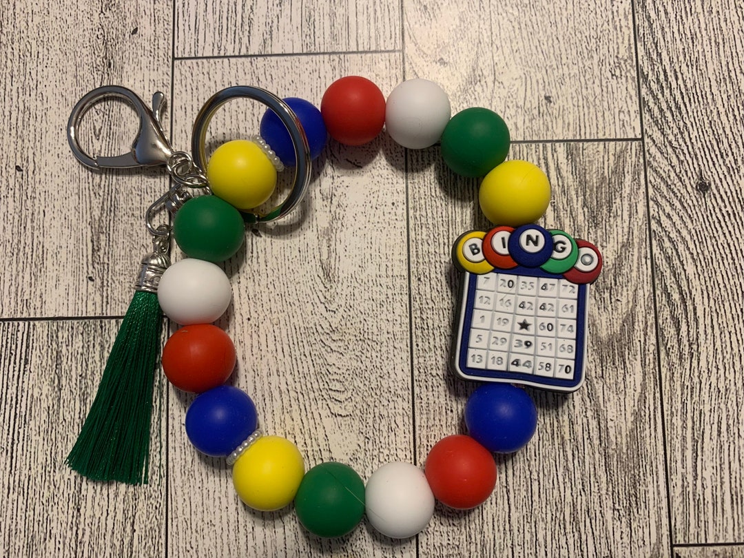 Bingo Keychain Wristlet (customizable Tassel) - Etsy