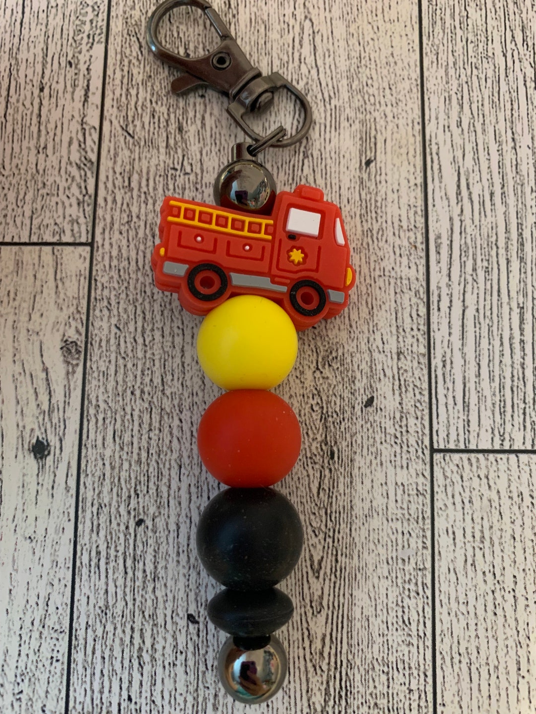 Fire Truck Key Chains/zipper Pulls/bag Charms - Etsy