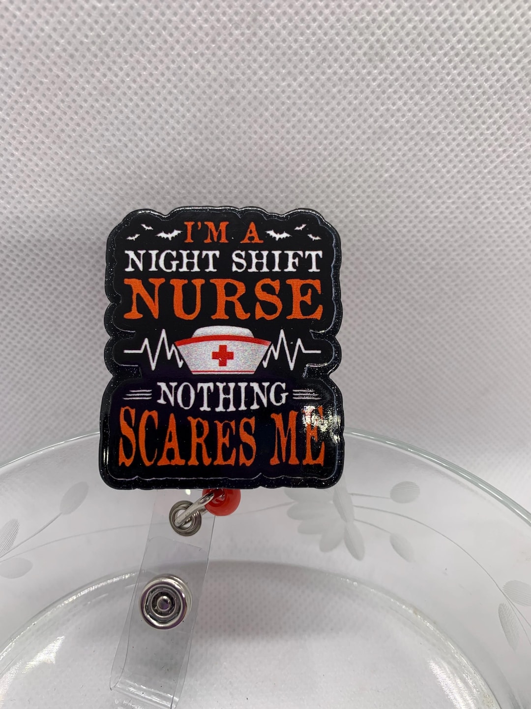 Badge Reel-night Shift Nurse - Etsy
