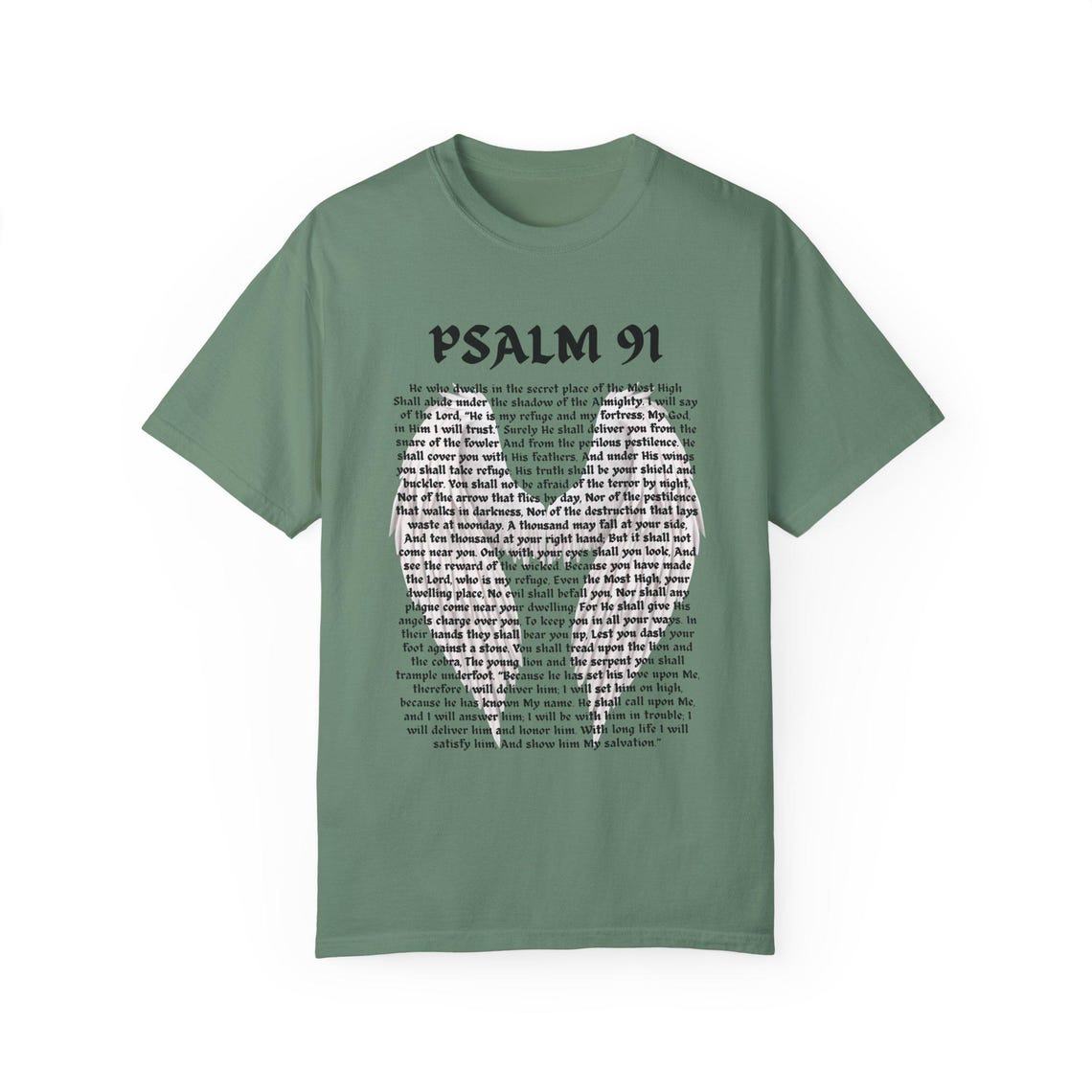 Comfortable Psalm 91 T-shirt, Inspirational Shirt, Faith Tee, Gift for ...