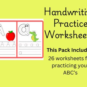 Alphabet, ABC Tracing, Uppercase/lowercase Letters, Alphabet Printable ...