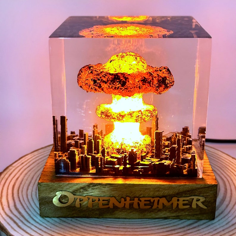 Explosion Bomb Resin Lamp, Atomic Bomb Night Light, Nuke Lamp Fallout ...