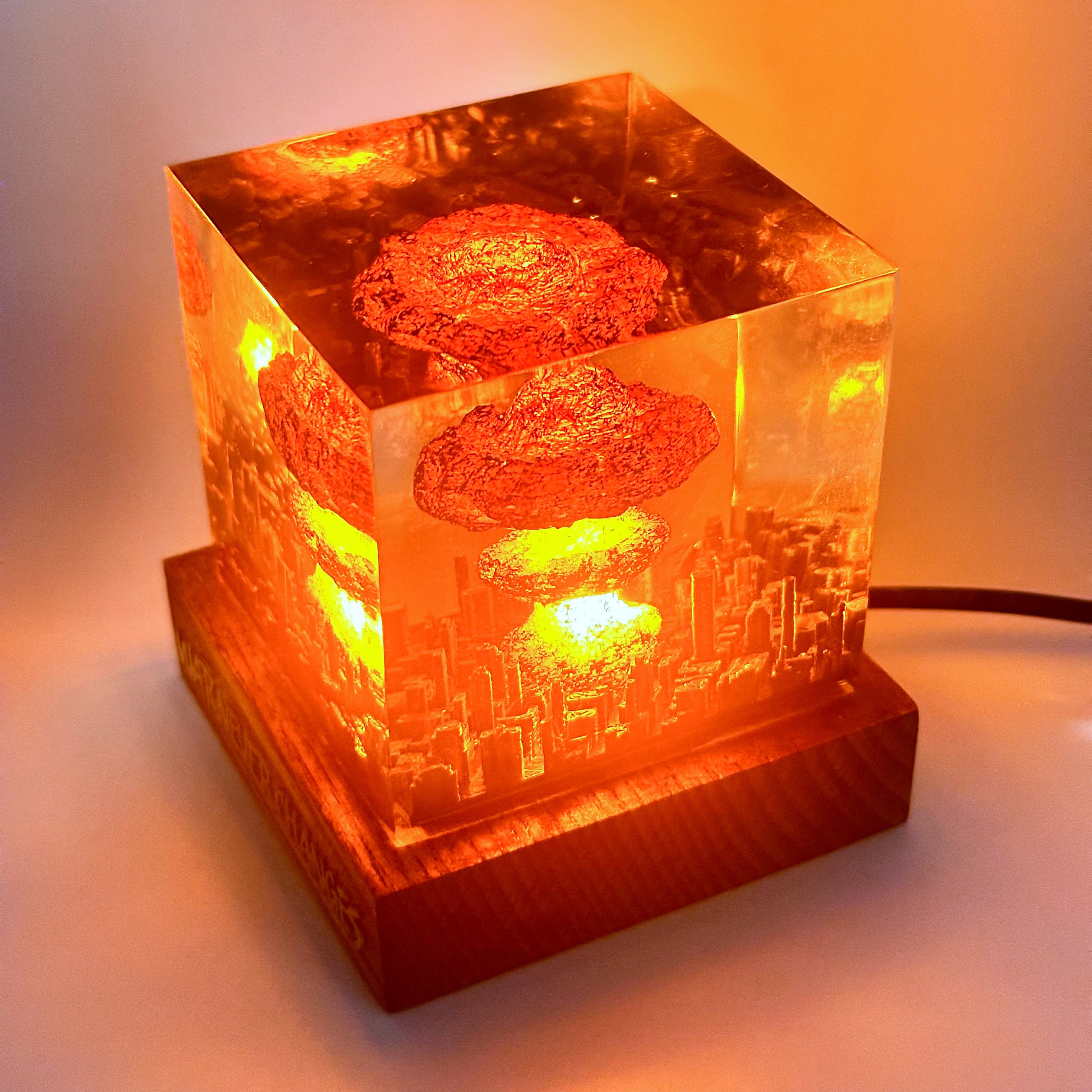 Explosion Bomb Resin Lamp, Atomic Bomb Night Light, Nuke Lamp Fallout ...