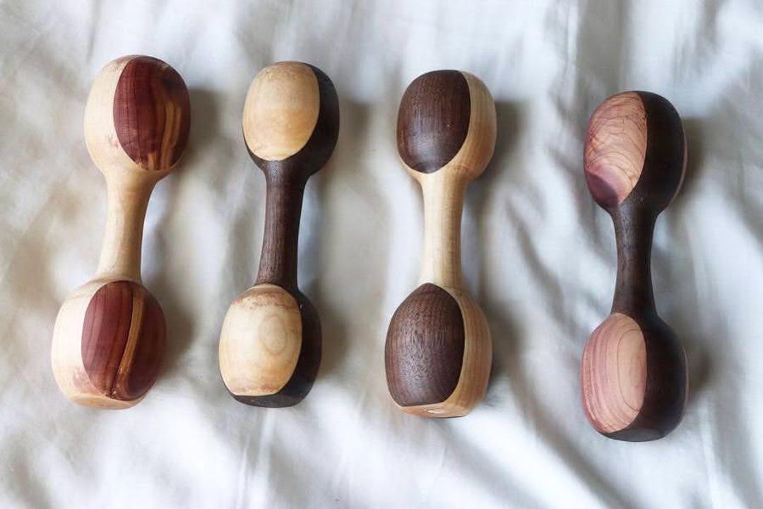 Wooden Penny Baby Rattle for Baby Shower Gift / Montessori Toy/ Baby ...