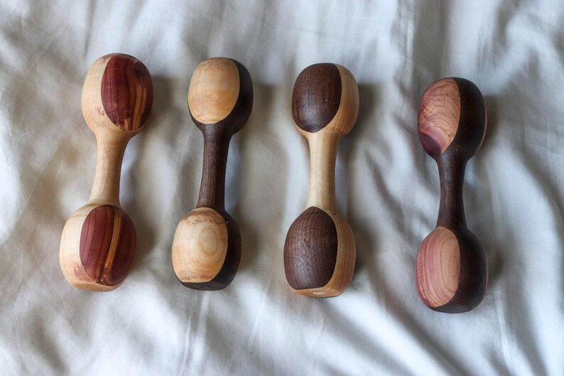 Wooden Baby Rattle, Penny Rattle, Montessori Toy - Etsy