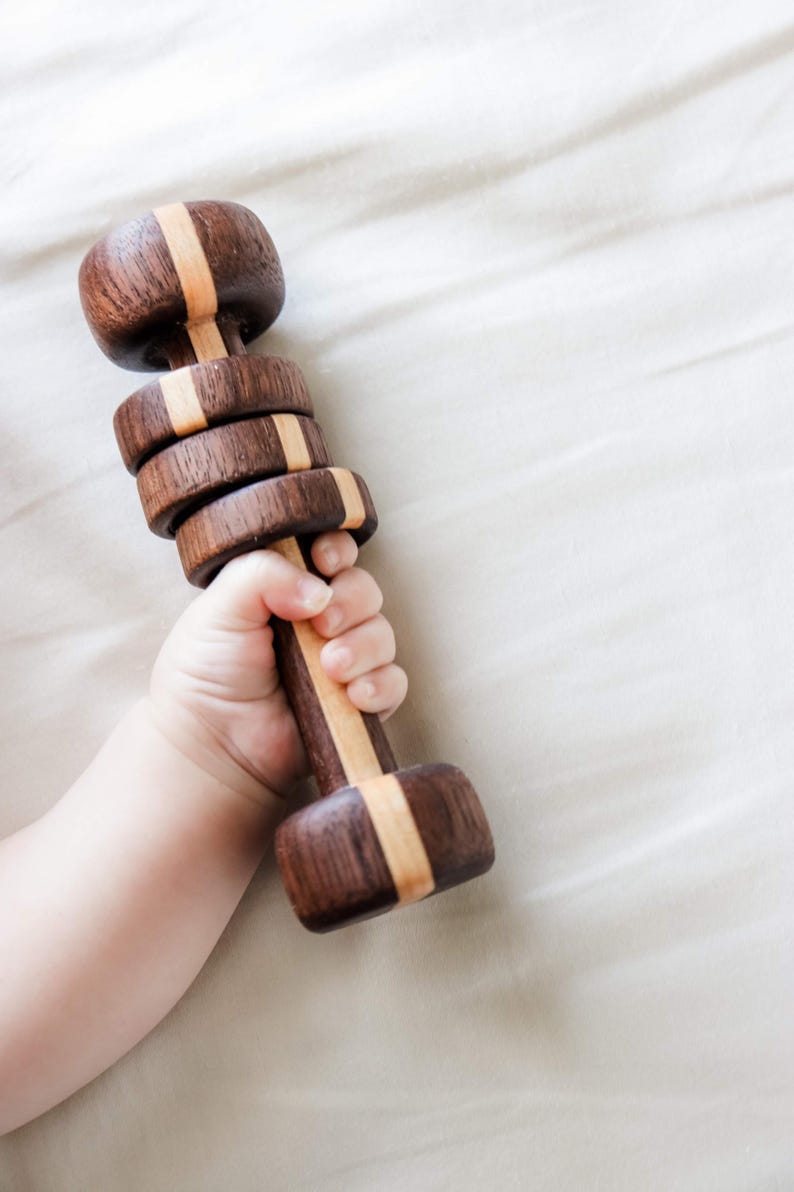 Wooden Ring Baby Rattle / Montessori Toy - Etsy