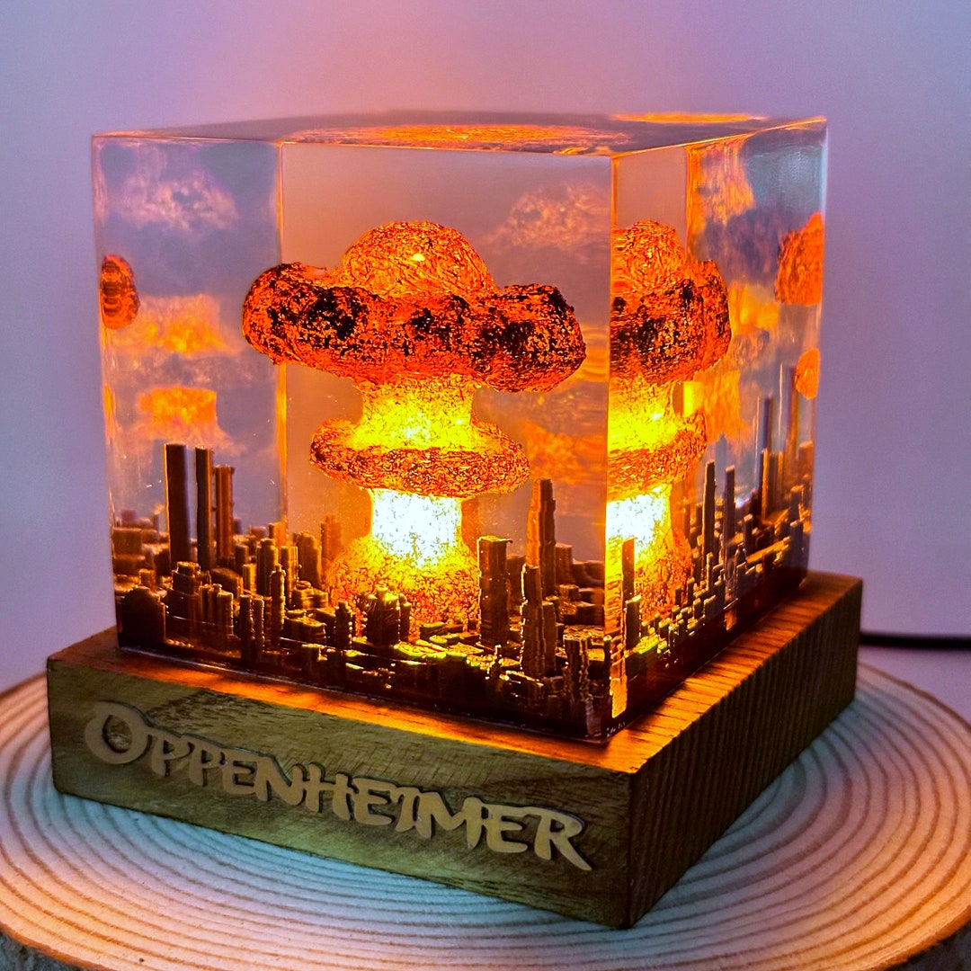 Oppenheimer Bomb Resin Lamp, Atomic Bomb Night Light, Nuke Lamp Fallout ...