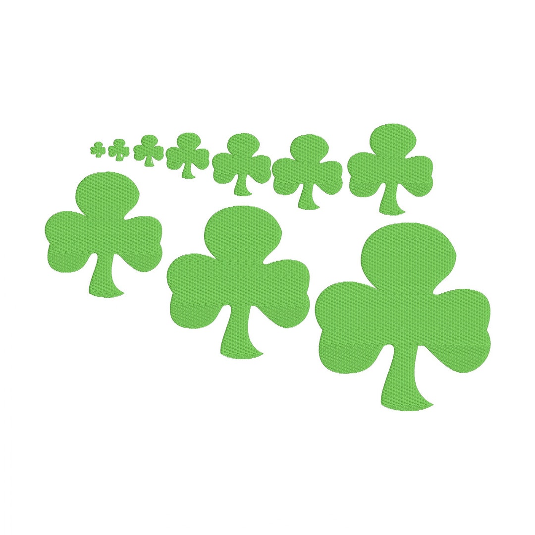 Clover Embroidery Design. St.patrick's Clover Embroidery Design. Mini ...