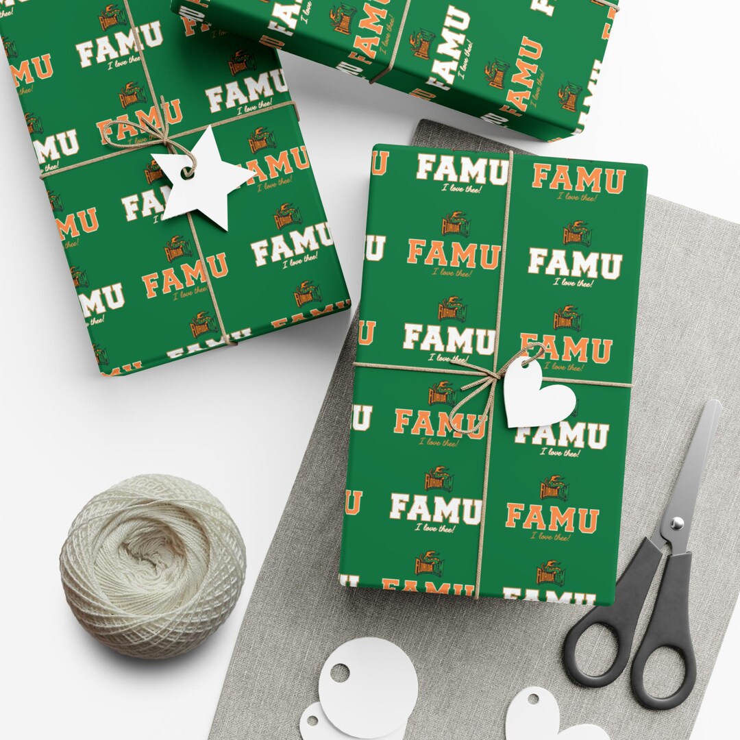 FAMU Gift Wrap Papers, Famu, Christmas Ornaments, Famu Decorations ...