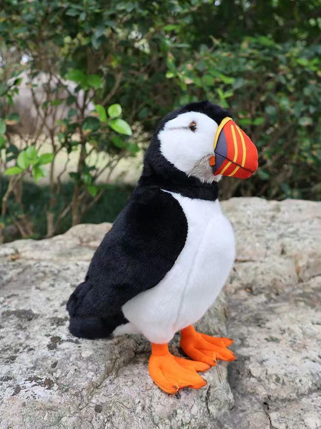 Cute and Lifelike Puffin Plush Toy Soft Black and White Patterned ...