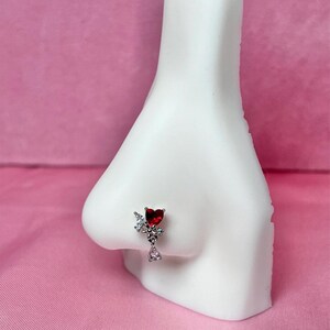 Heart Nose Ring - Etsy