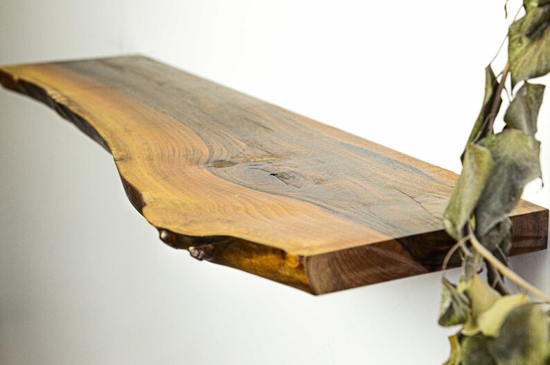 Rustic Home Live Edge New Home Rustic Floating Shelf Wall Mount Live ...