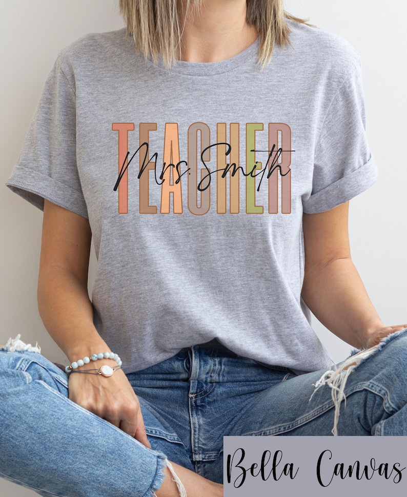 Custom Teacher Shirt, Teacher Shirt, Teacher Appreciation Shirt, Gift ...