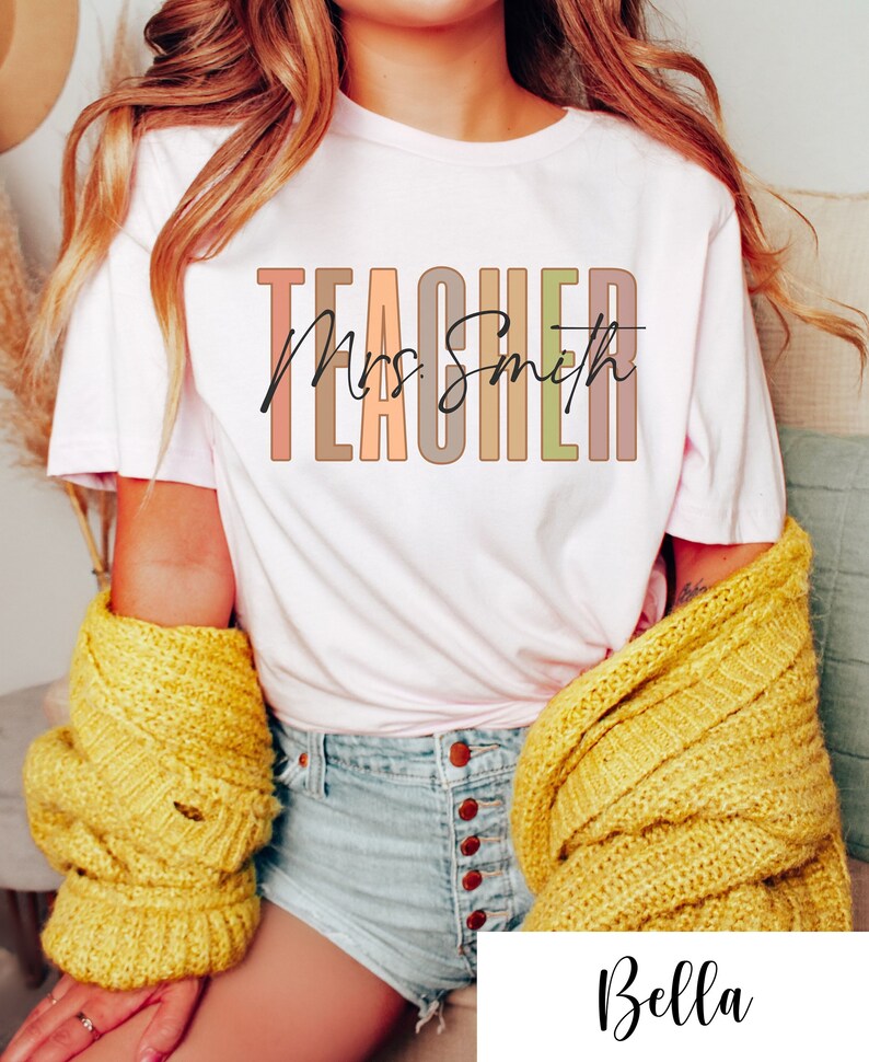Custom Teacher Shirt, Teacher Shirt, Teacher Appreciation Shirt, Gift ...