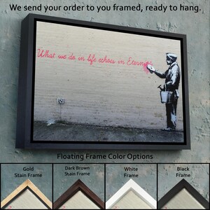 Banksy, "what We Do İn Life Echoes İn Eternity" Canvas Art, Street ...