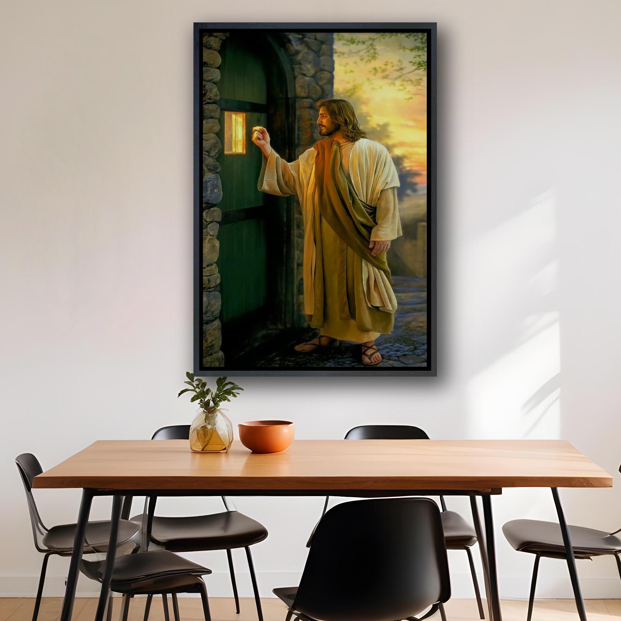 Jesus Christ Knocking on the Door, Christian Wall Art, Church Gift ...