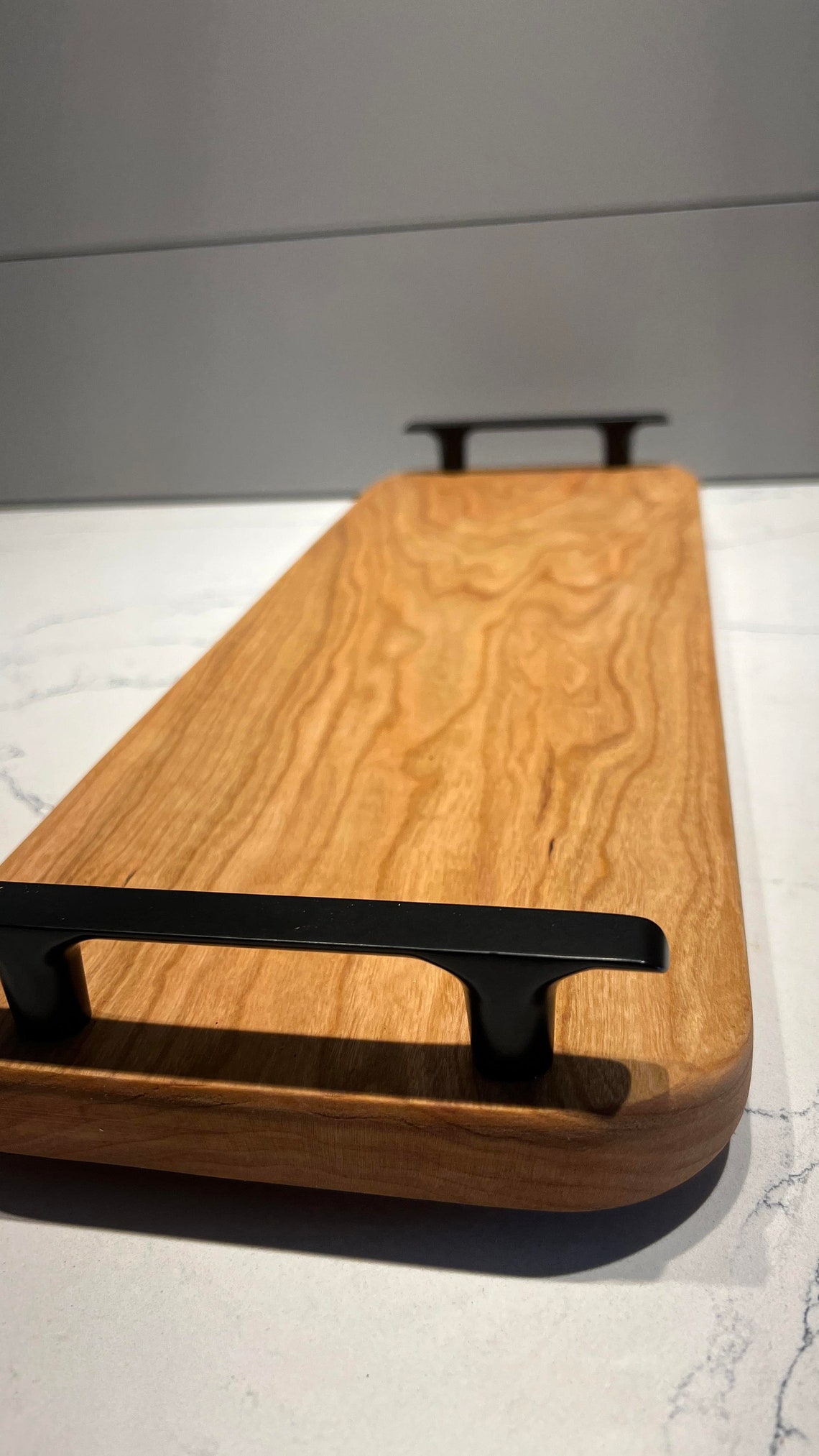 Hardwood Charcuterie Board With Handles - Etsy