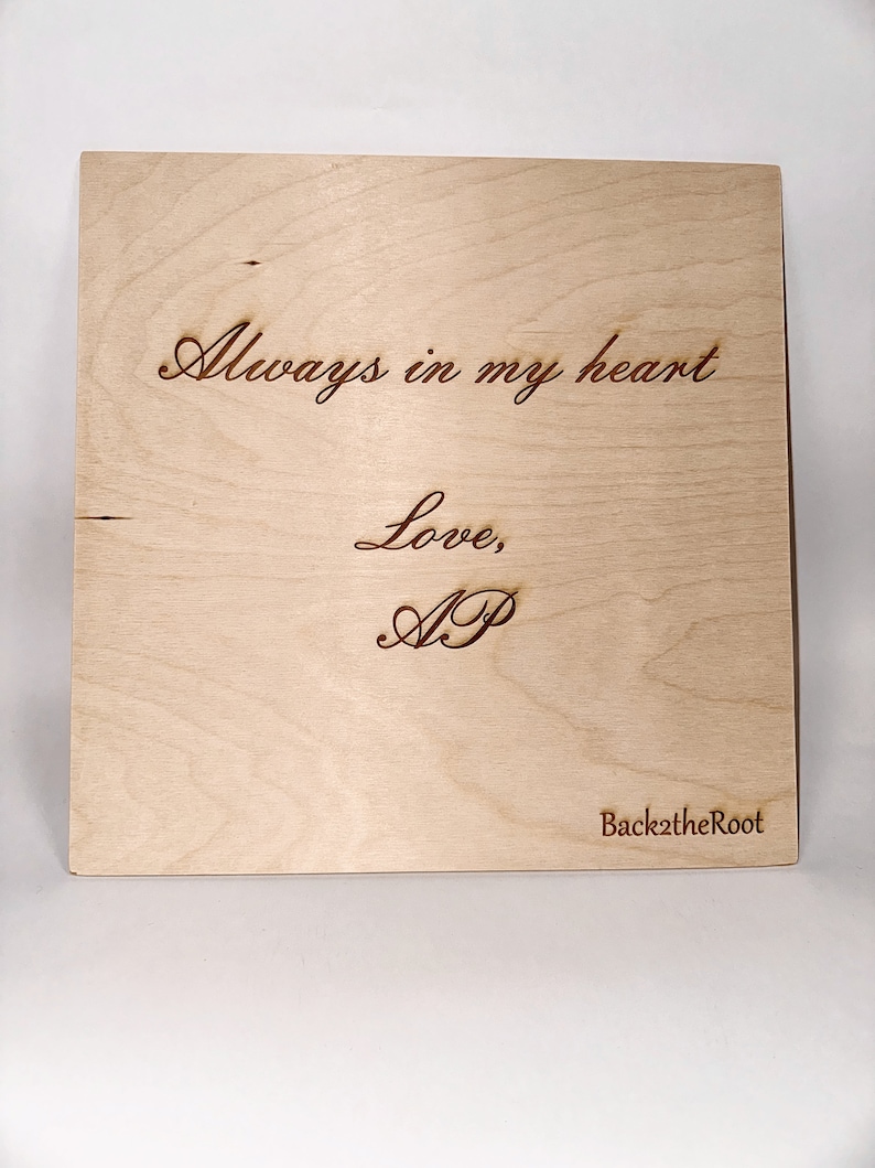 Customized Wood-engraved Heart With Couple Names - Etsy