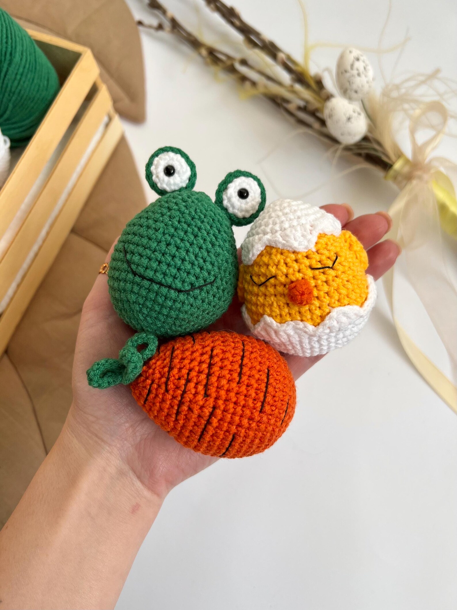 Baby First Easter Basket Stuffers: Easter Egg Rattle, Crochet Carrot ...