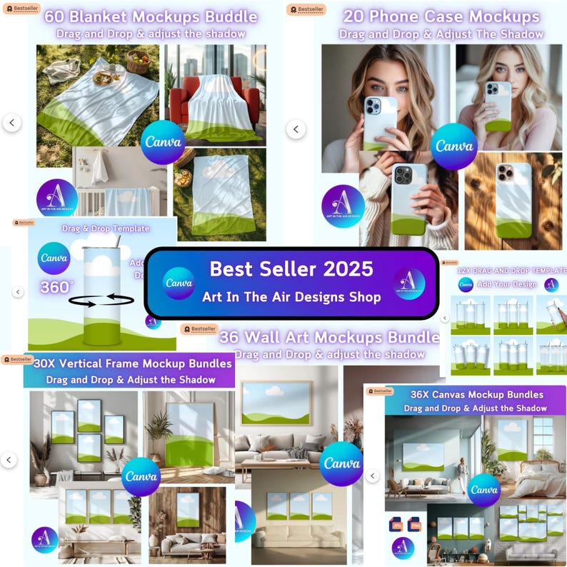 Whole Shop Mockup Bundle Entire Shop Mockups, Printify Product, Canva ...