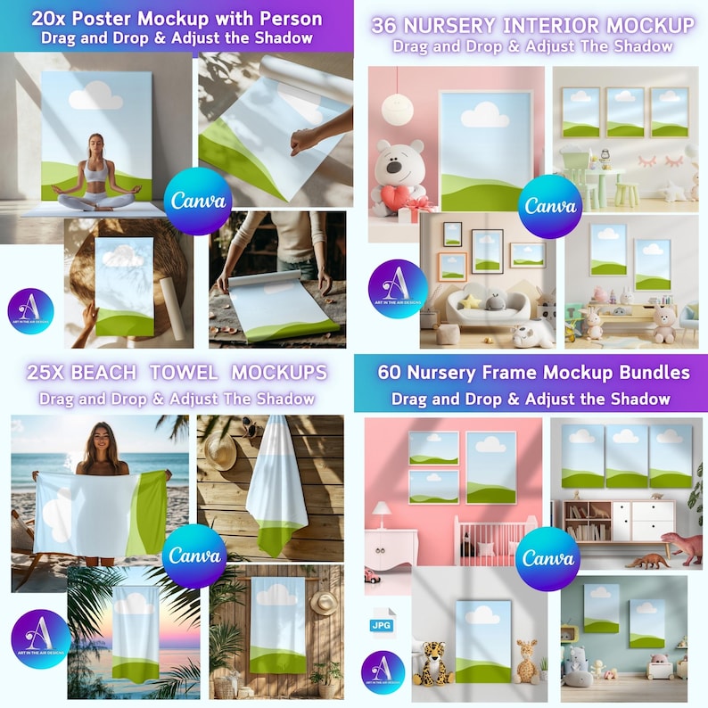 Whole Shop Mockup Bundle Entire Shop Mockups, Printify Product, Canva ...