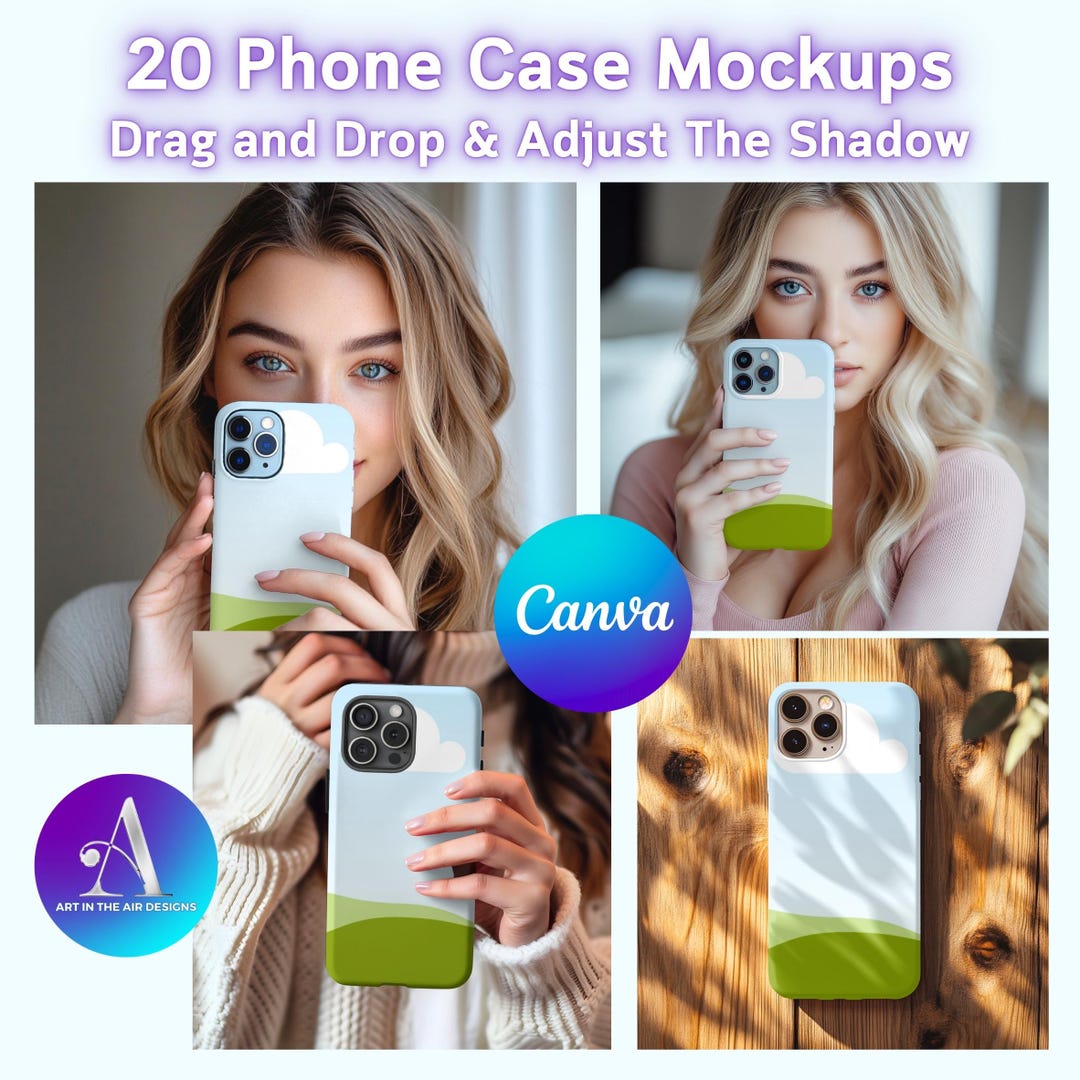 20X Phone Case Mockup Templates for Canva | Digital Download ...