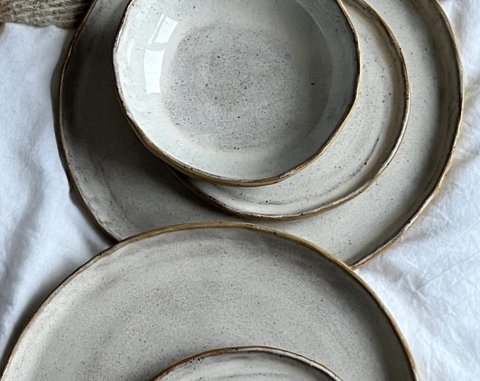 Ceramic Dinner Set | Handmade Plates | Pottery Gifts | Dining Set - Etsy