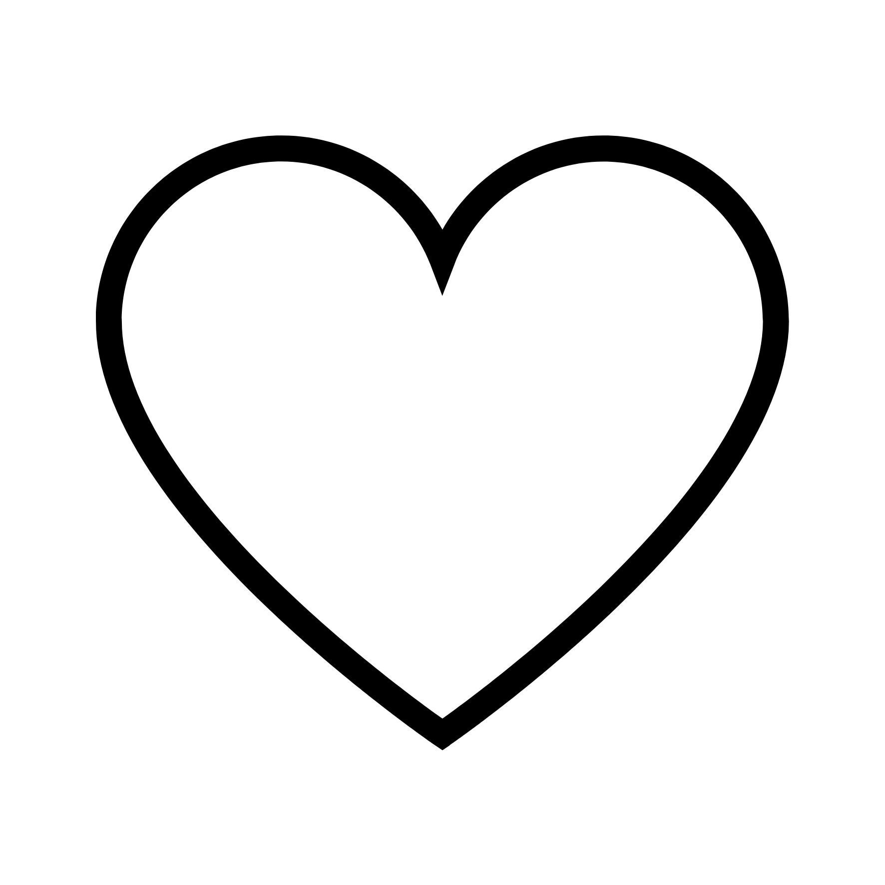 Heart Contours Transparent Background DIGITAL DOWNLOAD | Formats Png ...
