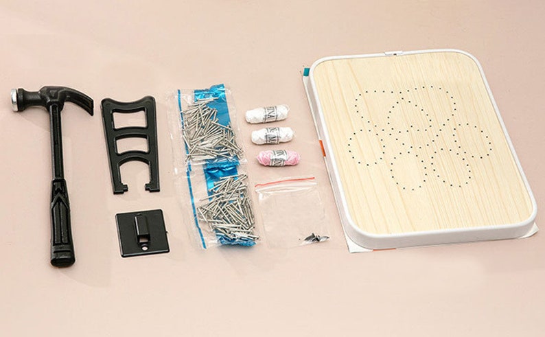 Handmade String Art With Nails and Sewing Thread on Wood Base Special ...