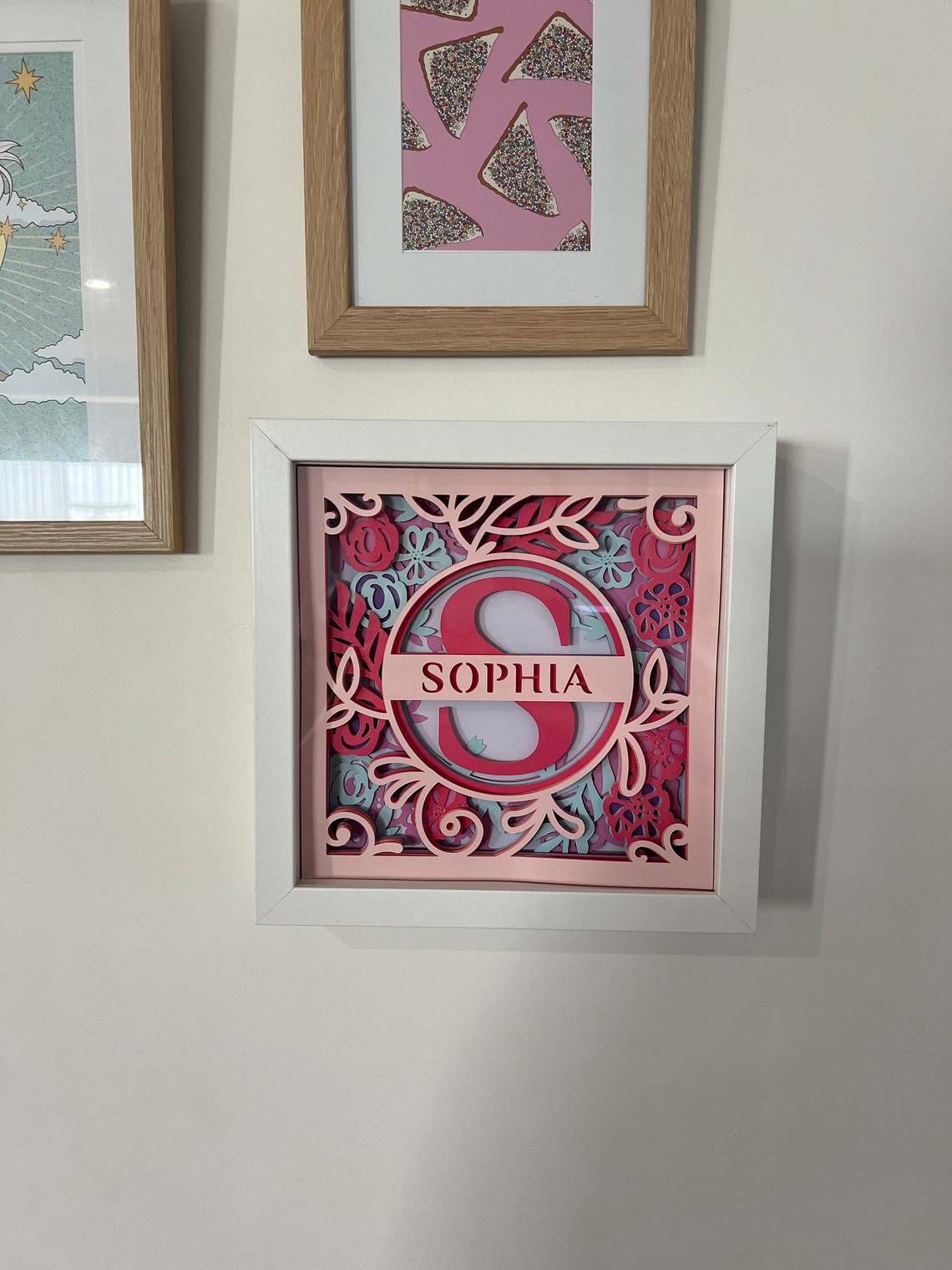 Personalised Floral Shadow Box - Etsy