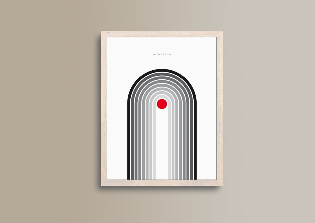 Momentum, Design, Poster, Art, Print, Wall Decor, Minimalist, Graphic ...