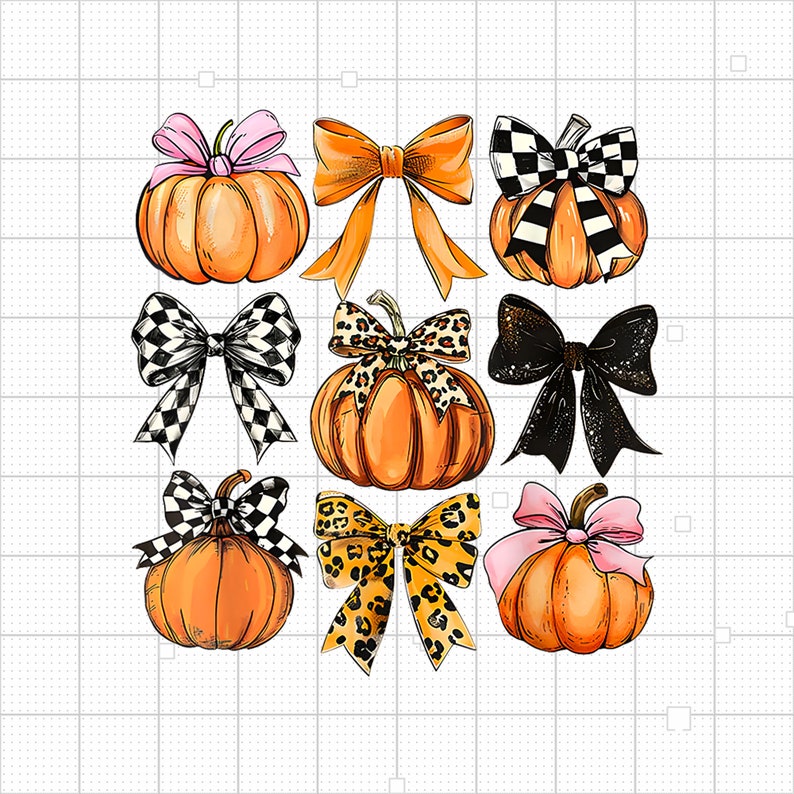 Coquette Pumpkin Png, Fall Pumpkin Png, Fall Sublimation Design, Autumn ...