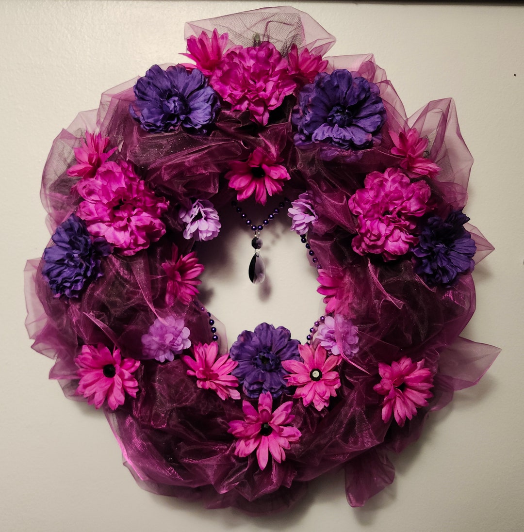 Garden Wreath, Victorian, Goth Home, Pastel Goth, Everyday Wreath, Year ...