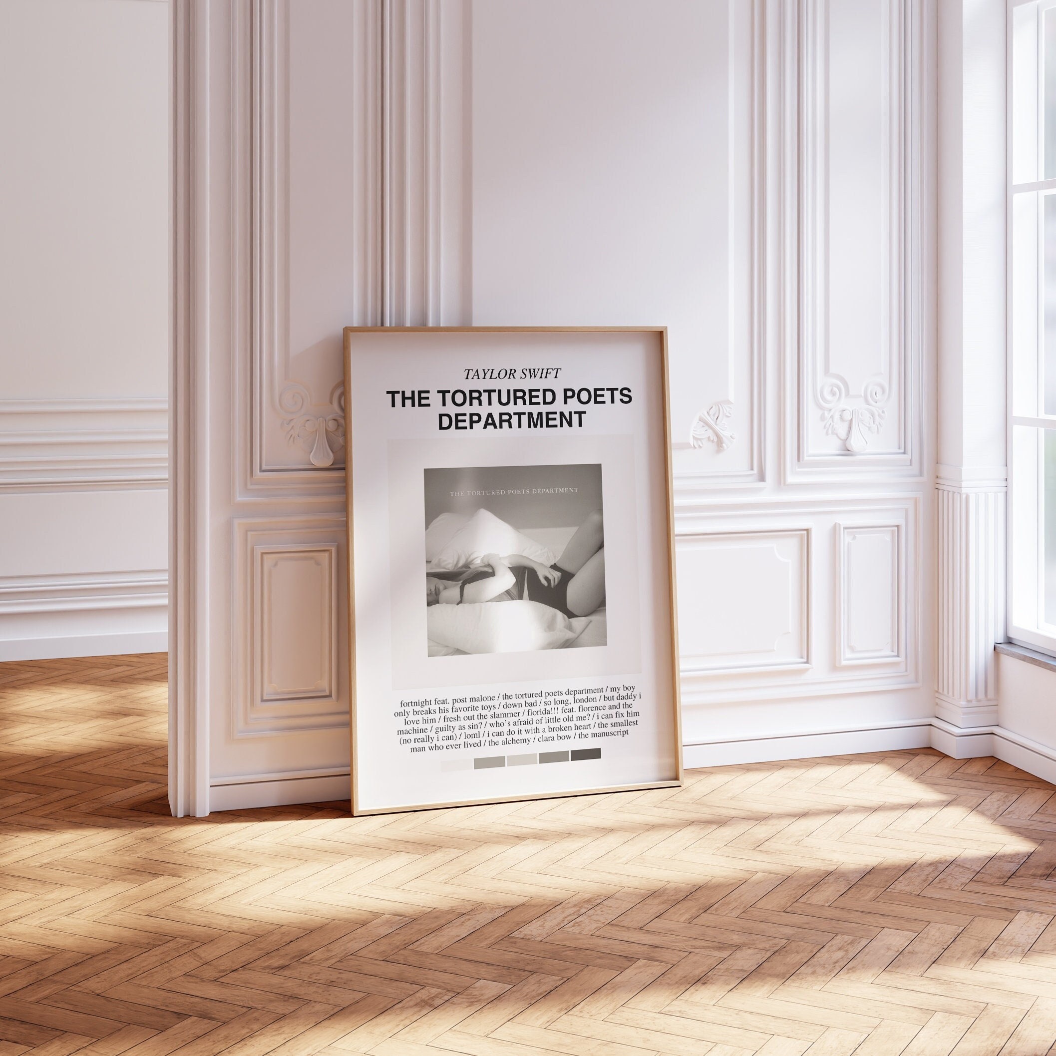 Taylor The Tortured Poets Department Poster, TTPD Album Poster sold by ...