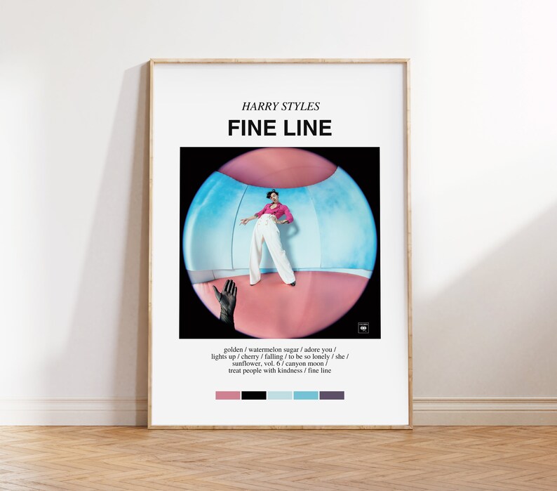Harry Styles Album Fine Line Printable Poster Fine Line Digital ...