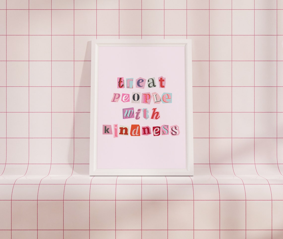 Treat People With Kindness Harry Styles Poster Lyrics Harry Styles TPWK ...