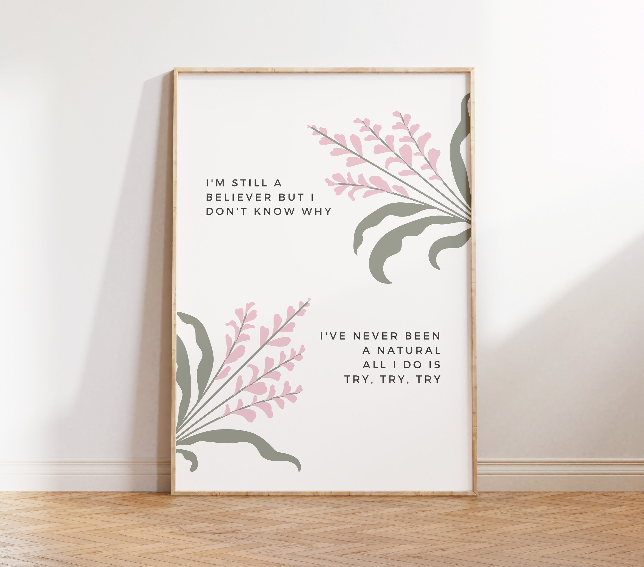 Taylor Swift Simple Neutral Poster Set of 6 Swiftie Print Bundle Wall ...