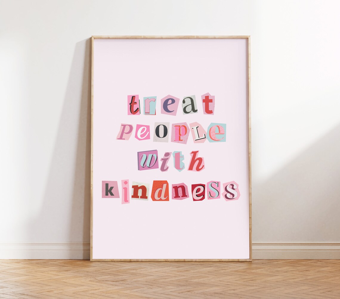 Treat People With Kindness Harry Styles Poster Lyrics Harry Styles TPWK ...