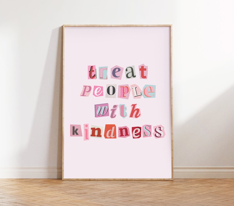 Treat People With Kindness Harry Styles Poster Lyrics Harry Styles TPWK ...